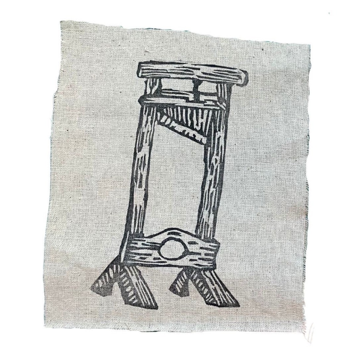 Guillotine Patch Linoprint - Etsy