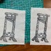 Guillotine Patch Linoprint - Etsy