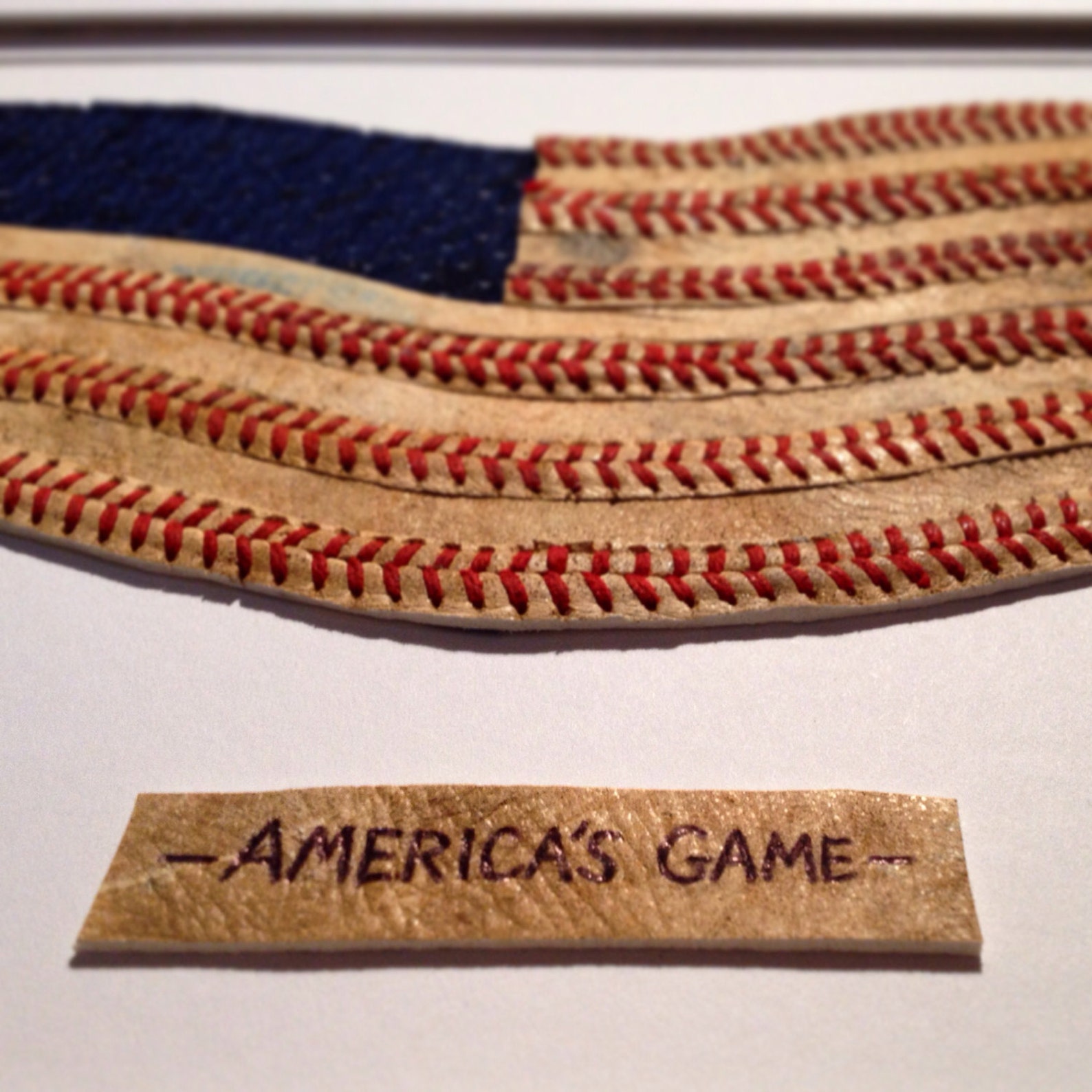 Baseball American Flag Original Artwork Postseason Gifts for - Etsy