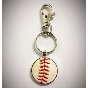 Baseball Seams Stitches Keychain | Graduation Birthday Baseball Player ...