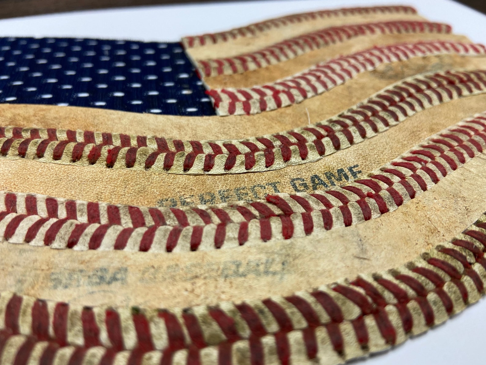Baseball American Flag Original Artwork Postseason Gifts for - Etsy