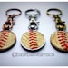 Baseball Seams Stitches Keychain | Graduation Birthday Baseball Player ...