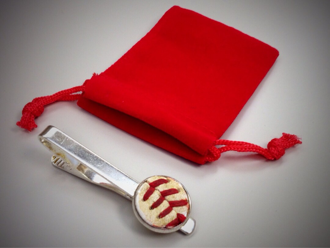 Baseball Seams Stitches Tie Tack Clip - Made With Actual Used Baseballs ...