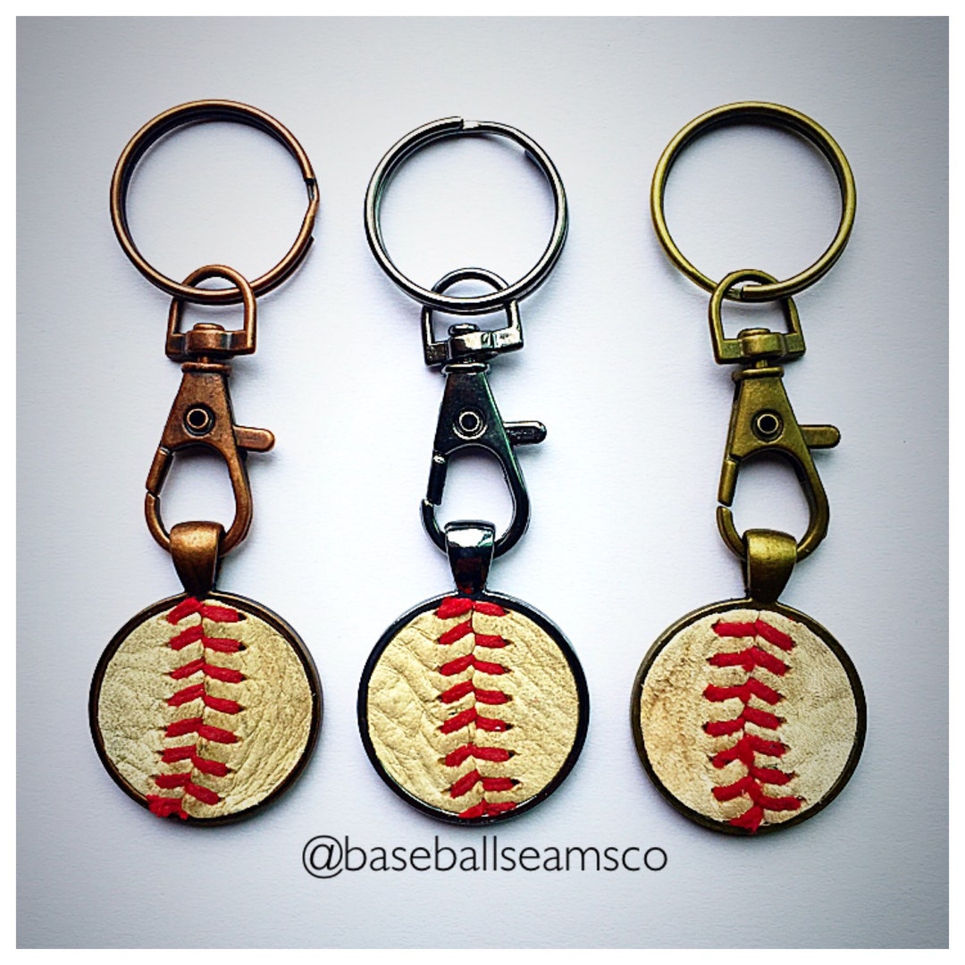 Baseball Seams Stitches Keychain | Graduation Birthday Baseball Player ...