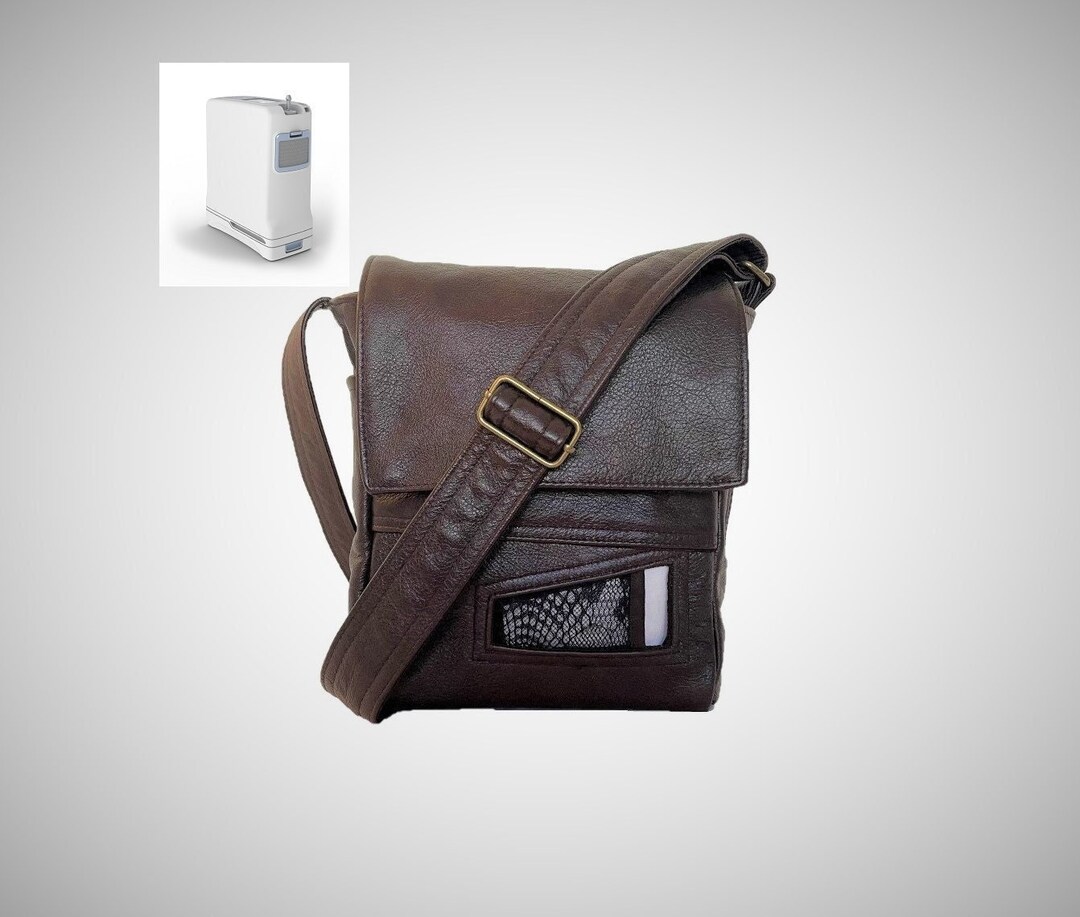 Oxygen Concentrator Bag, Inogen One G4 or Rove 4, Dark Brown Leather - Etsy