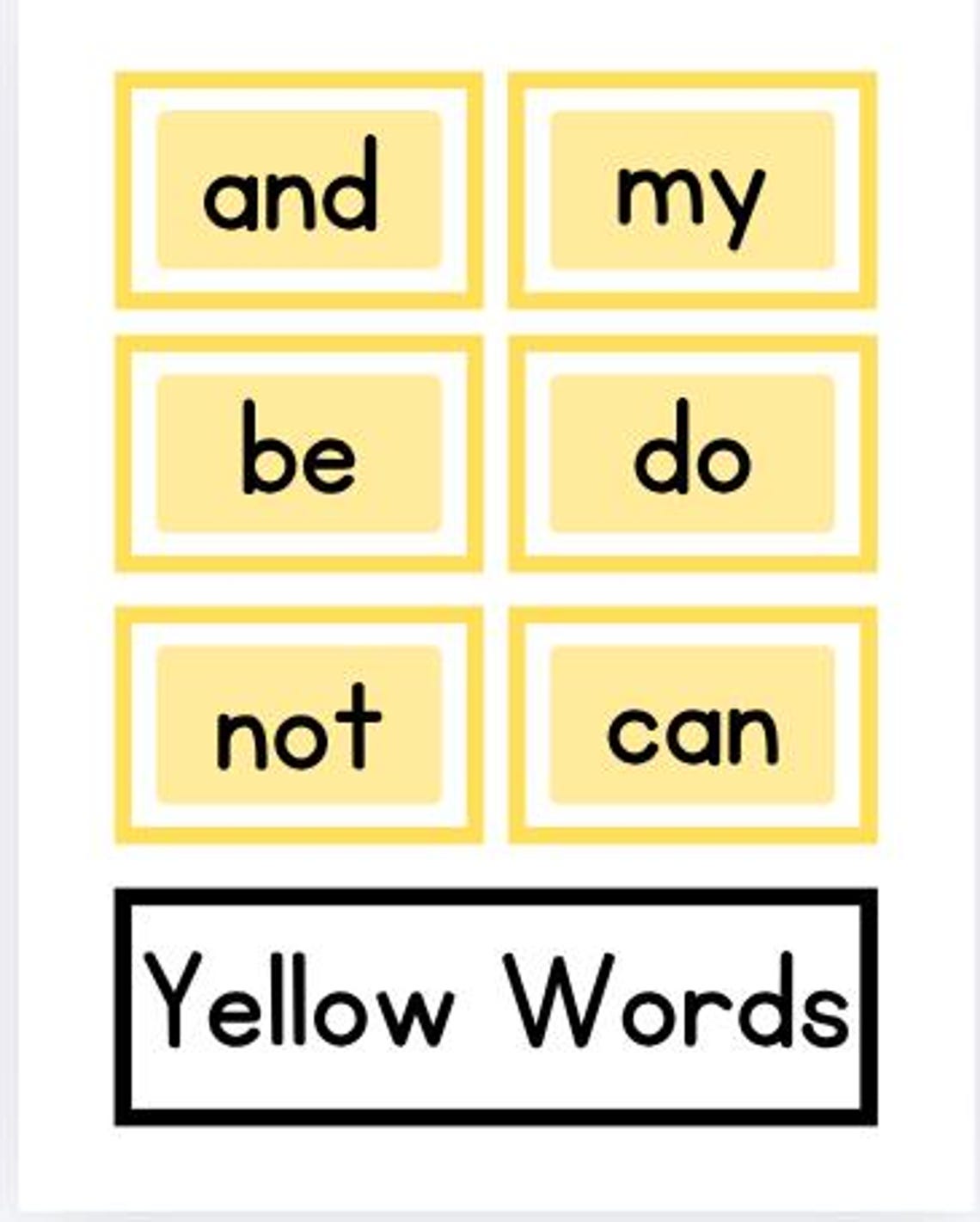 Color Coded Sight Word Cards Printable | Kindergarten Sight Words ...