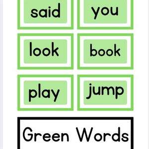 Color Coded Sight Word Cards Printable | Kindergarten Sight Words ...
