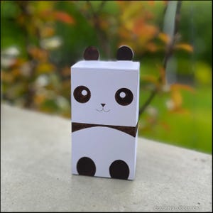 Printable Panda Gift Box | DIY Paper Craft - Etsy