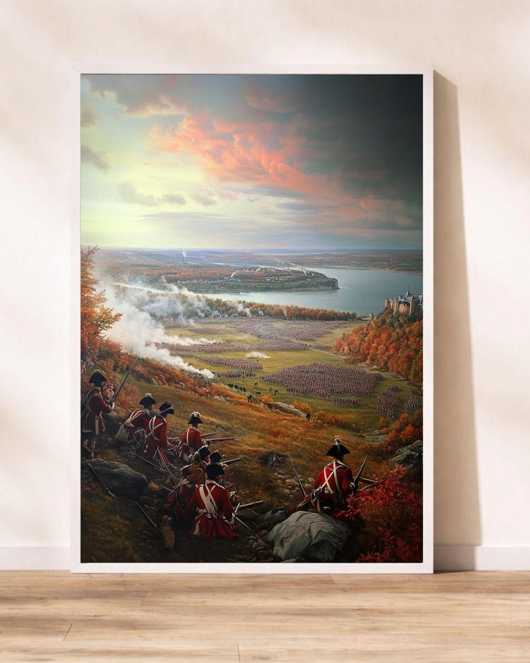 1759 Battle of Quebec Plains of Abraham Gloss Print - Seven Years War ...