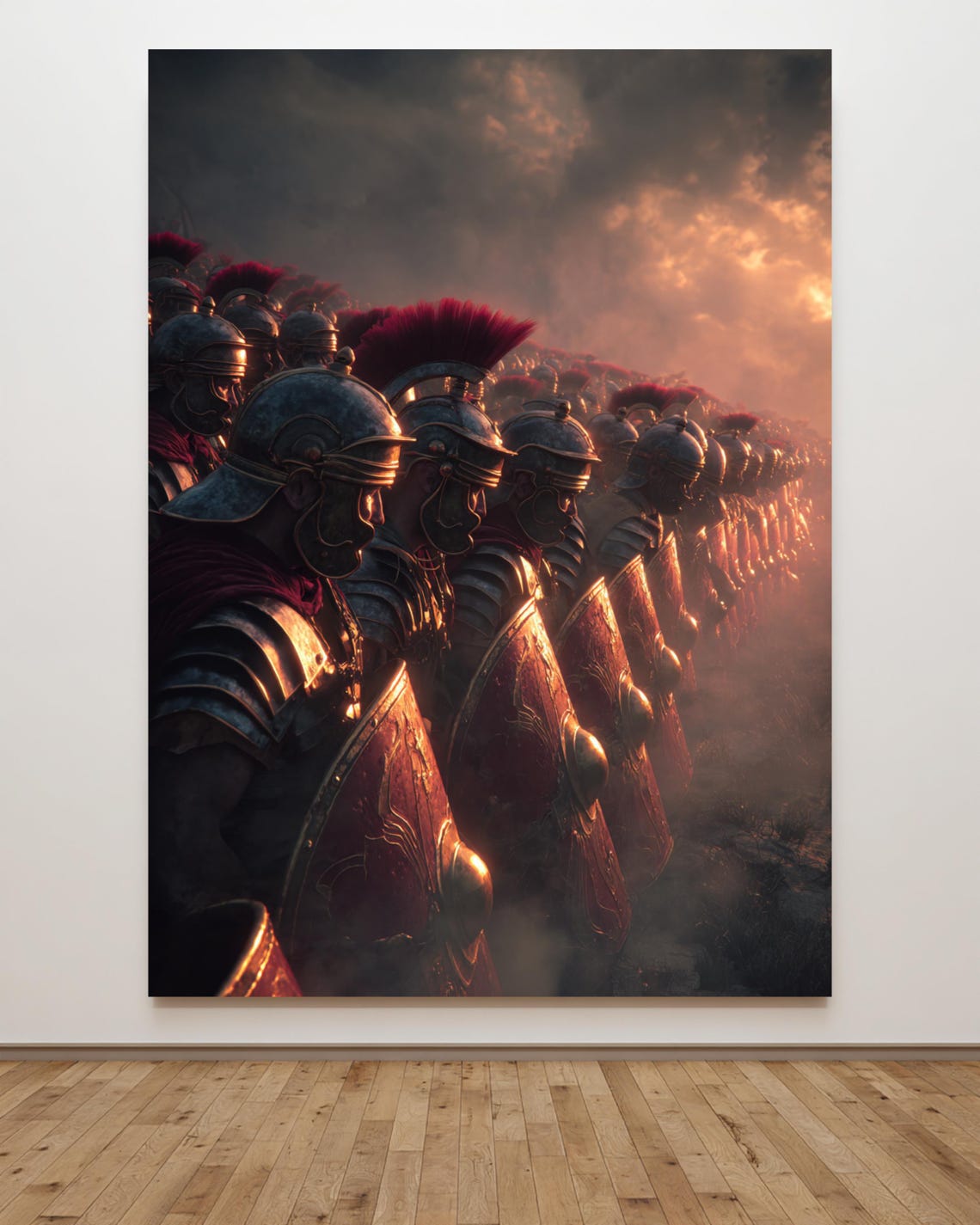 Roman Legion Battle Formation Gloss Print - Ancient Rome Shield Wall ...