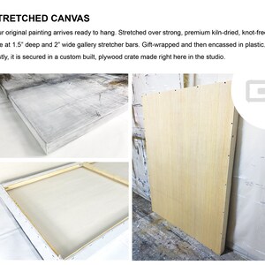 Large Original Maroon and Navy Blue Wall Art, Red and Blue Abstract Art ...