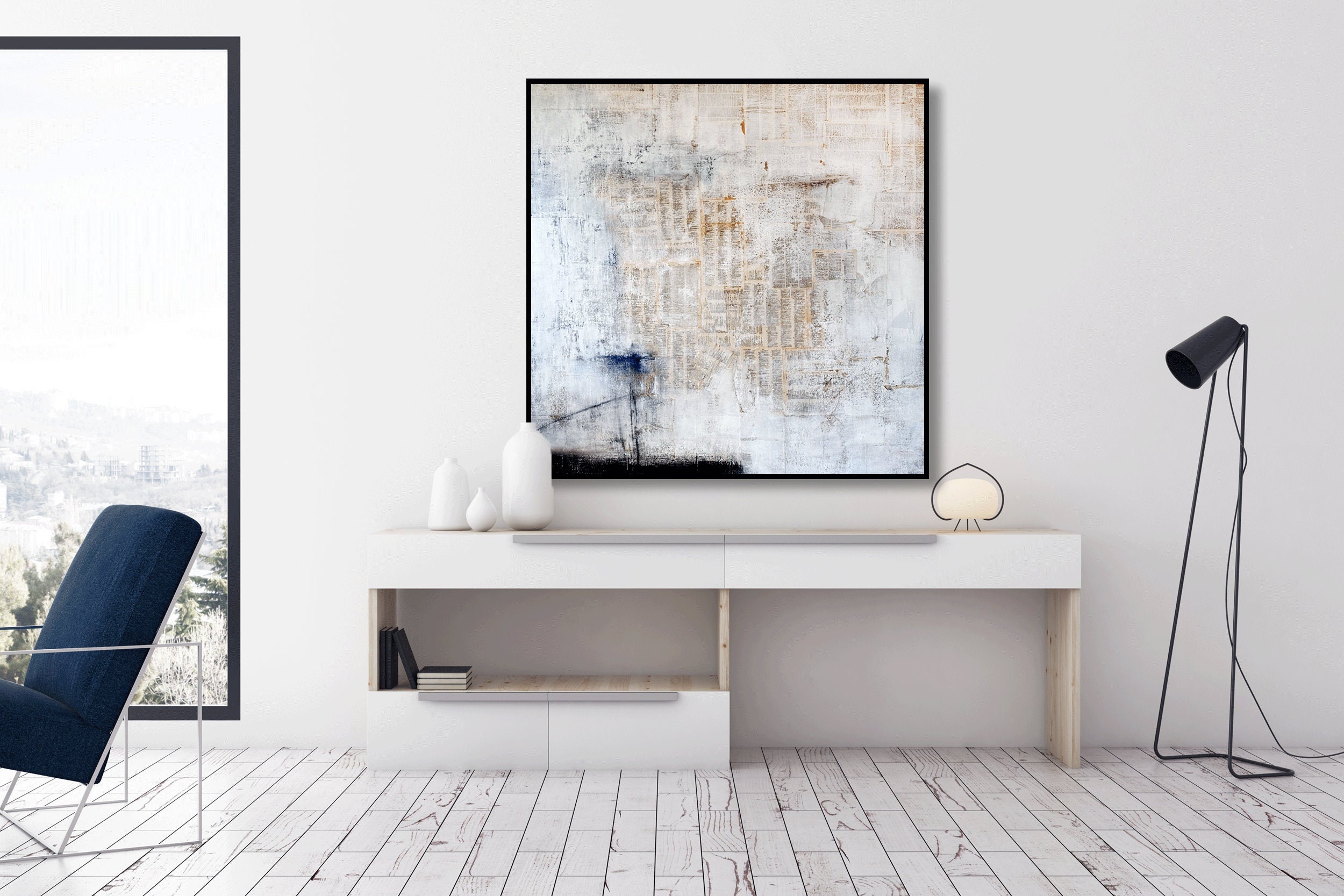 Large Mixed Media Art Christian Art Bible Verse Wall Art | Etsy