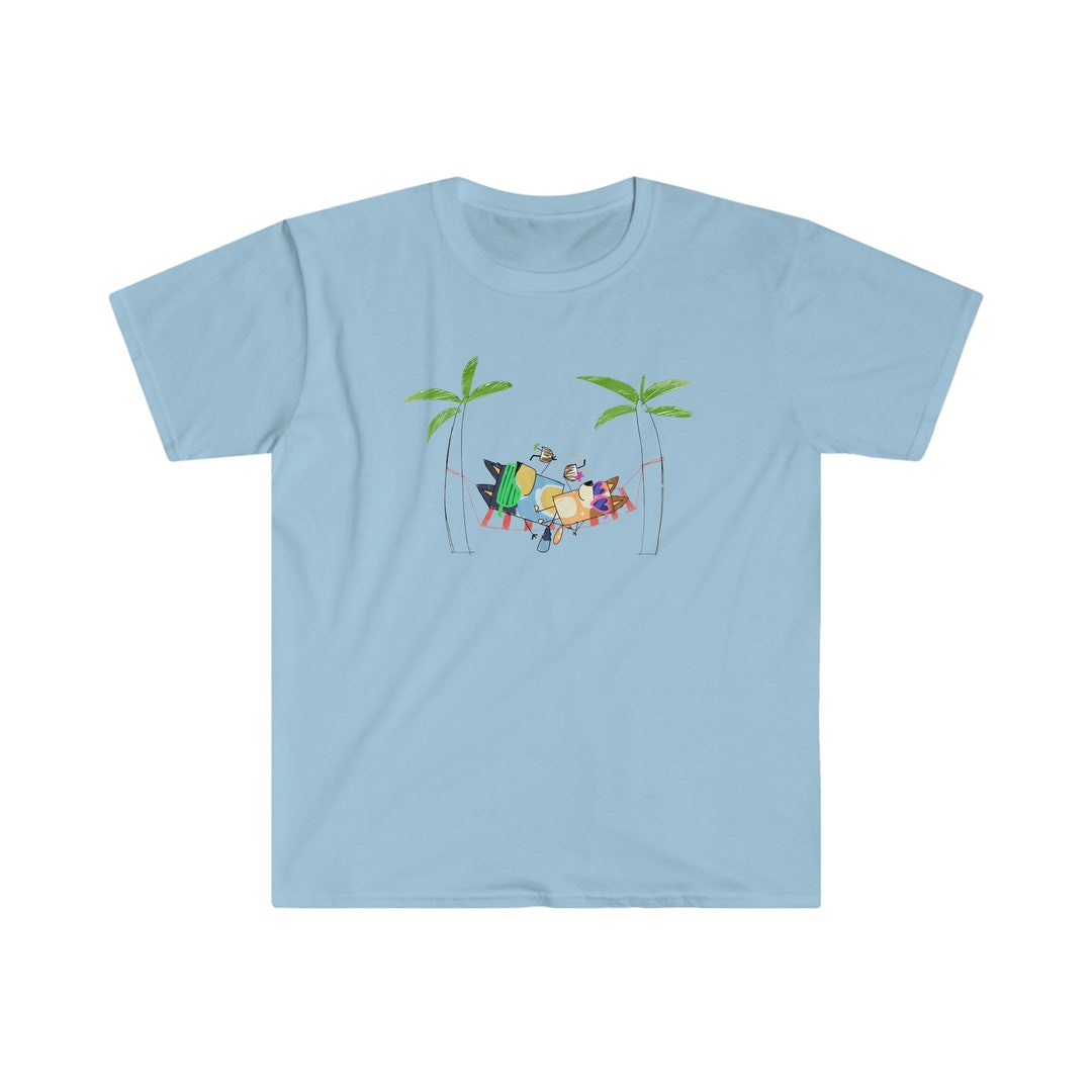 Bluey Escape Crew Neck Tee Bluey Drawing Shirt - Etsy