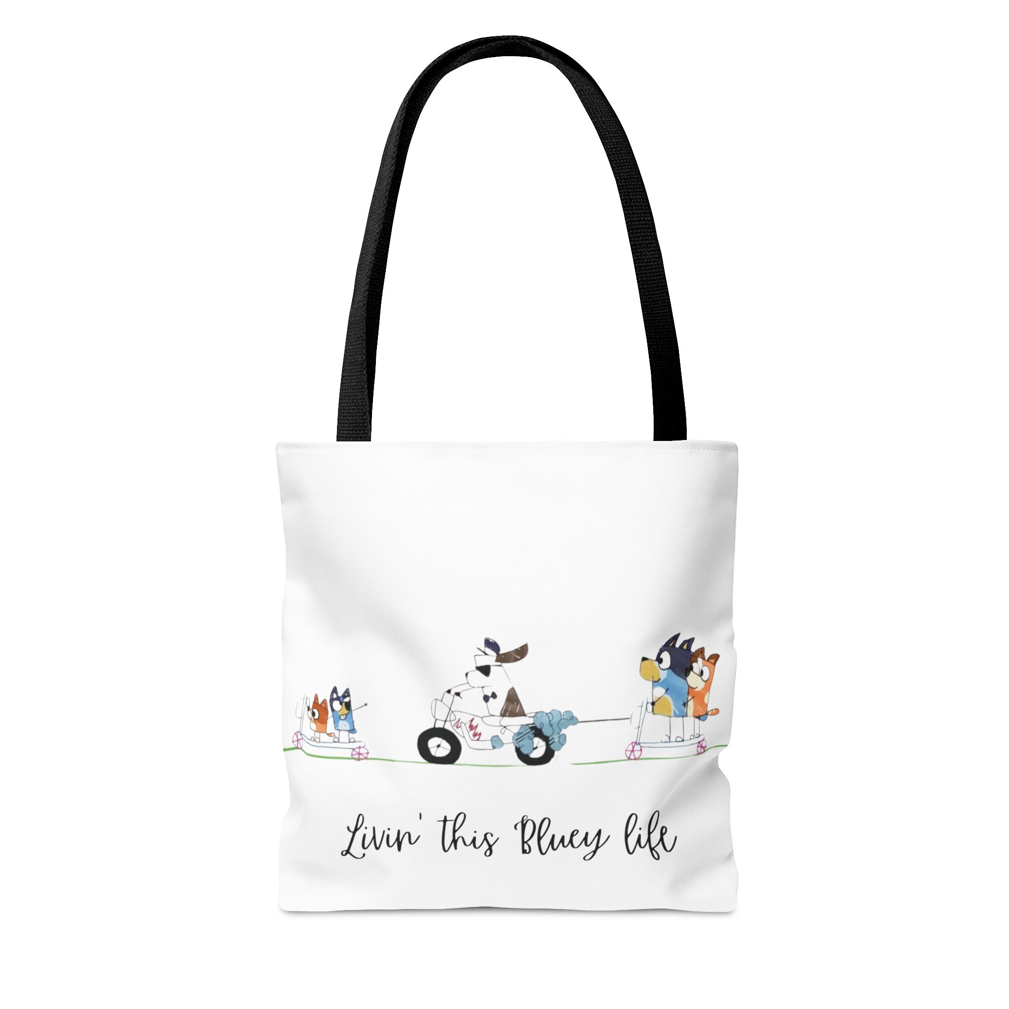 Double Escape Doodle Bluey Bingo Bandit & Chili Tote Bag Escape Doodle ...