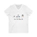 Chase Doodle Jerry Lee Bluey Escape Short Sleeve V-neck Tee Bluey ...