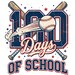 100 Days of School Baseball PNG – Sports Theme 100th Day of School ...