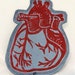Anatomical Heart Patch Block Printed Iron or Sew, Wear Your Heart on ...