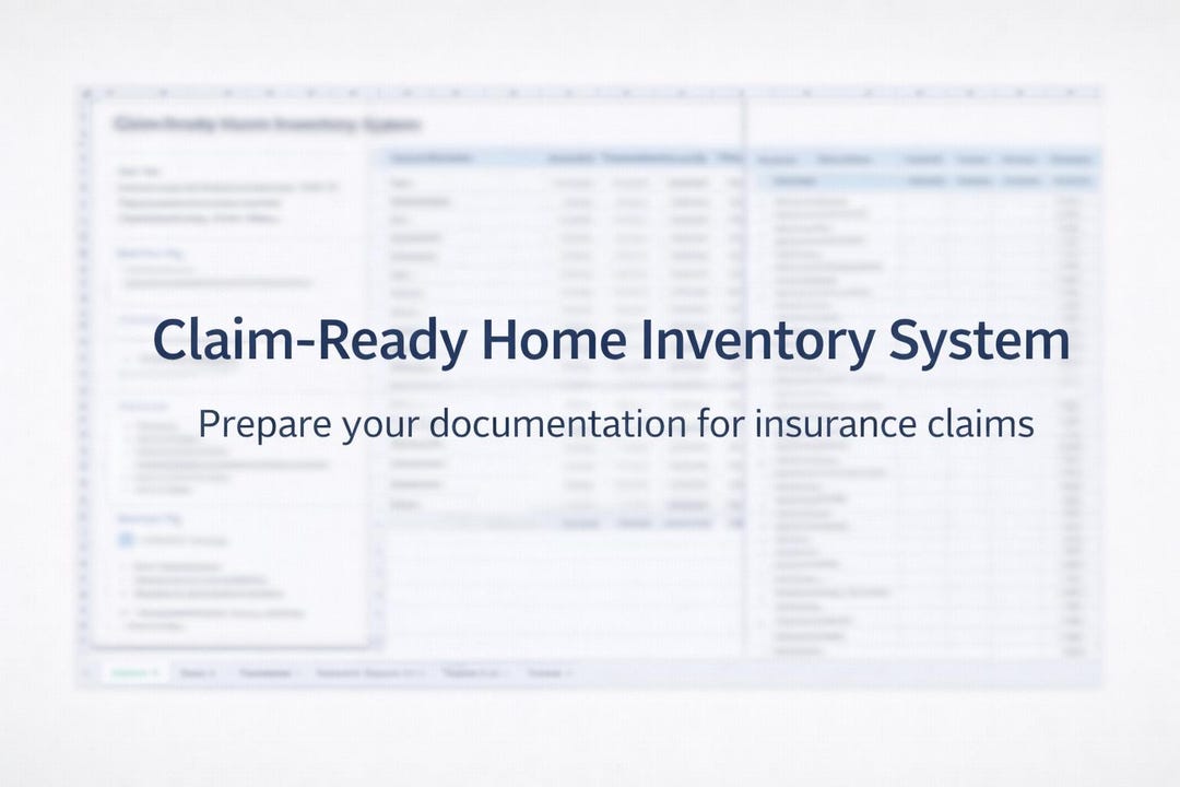 Claim-ready Home Inventory System for Insurance: Asset Inventory ...