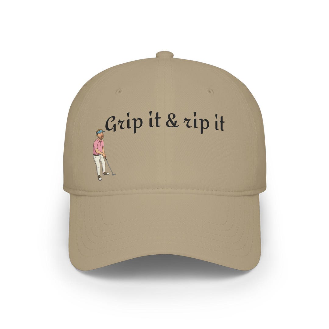 Grip It & Rip It Golf Hat | Low Profile Baseball Cap - Etsy