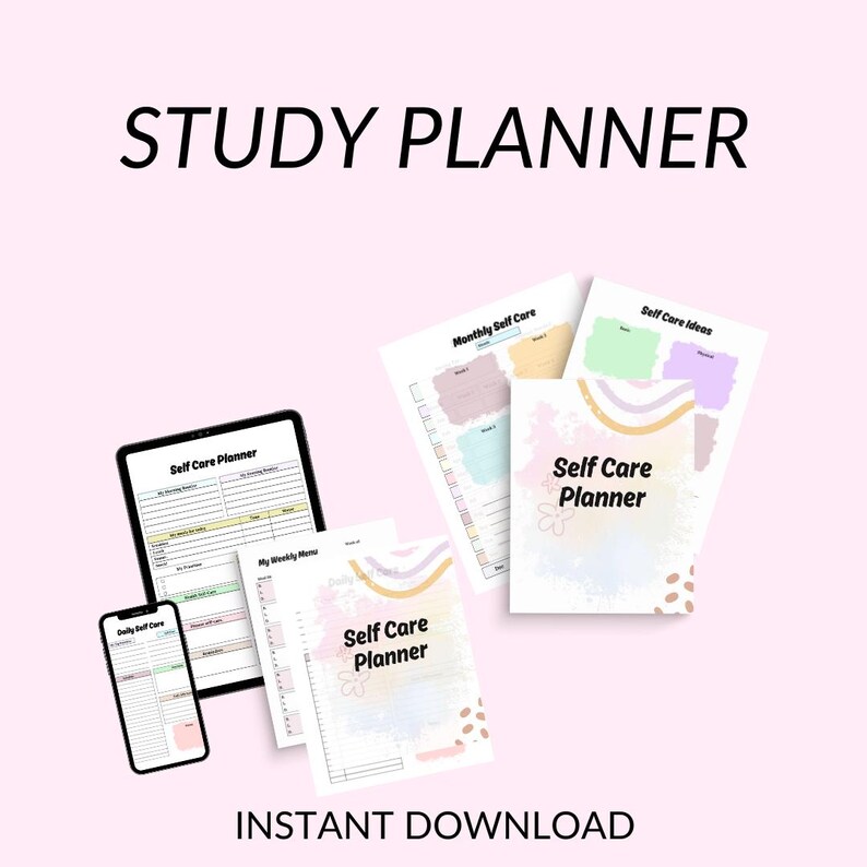 Study Planner Printable | Student Daily Weekly Planner PDF | Student ...