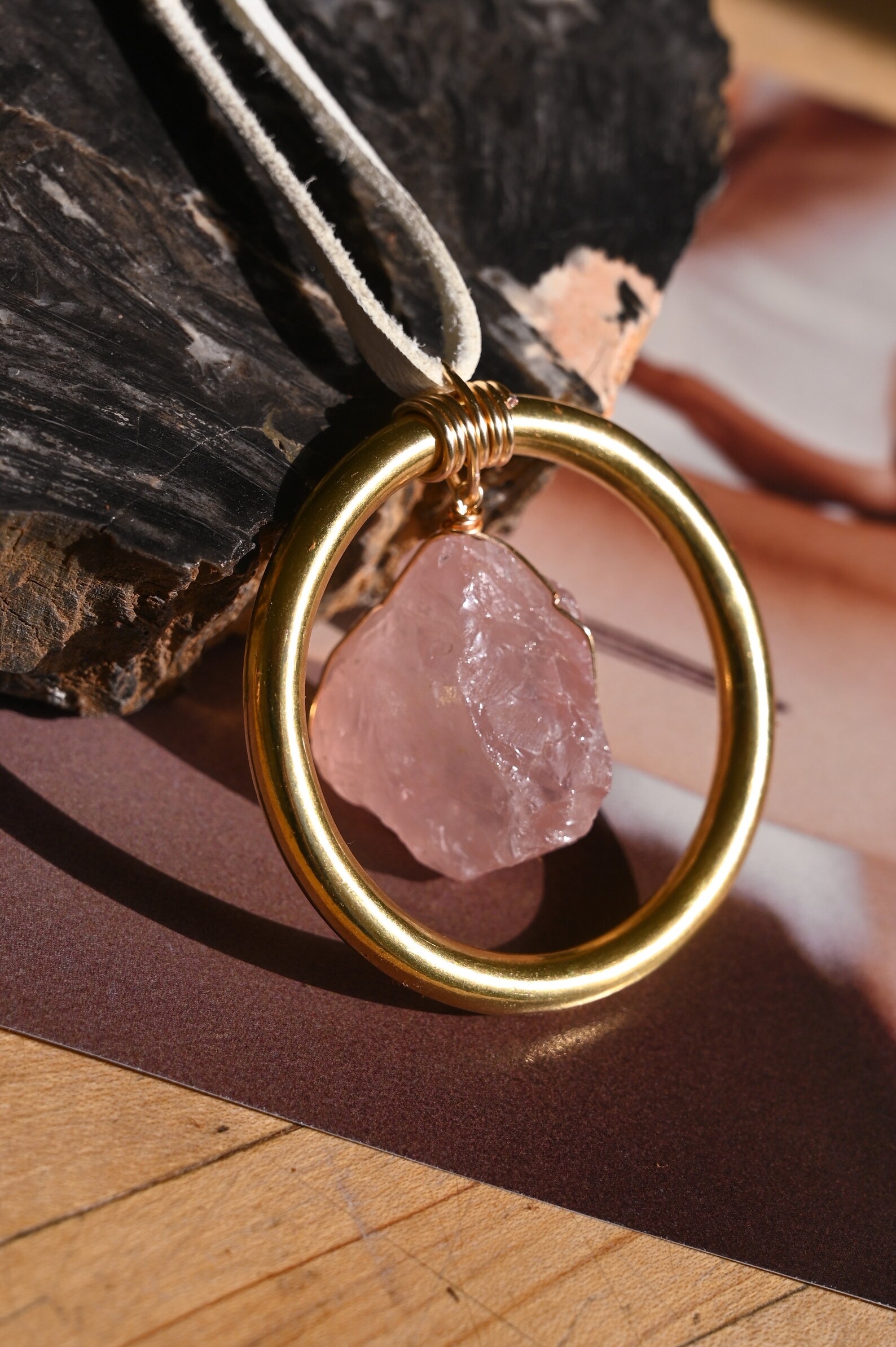 Rose Quartz Car Accessories Rear View Mirror Charm Car Charm - Etsy