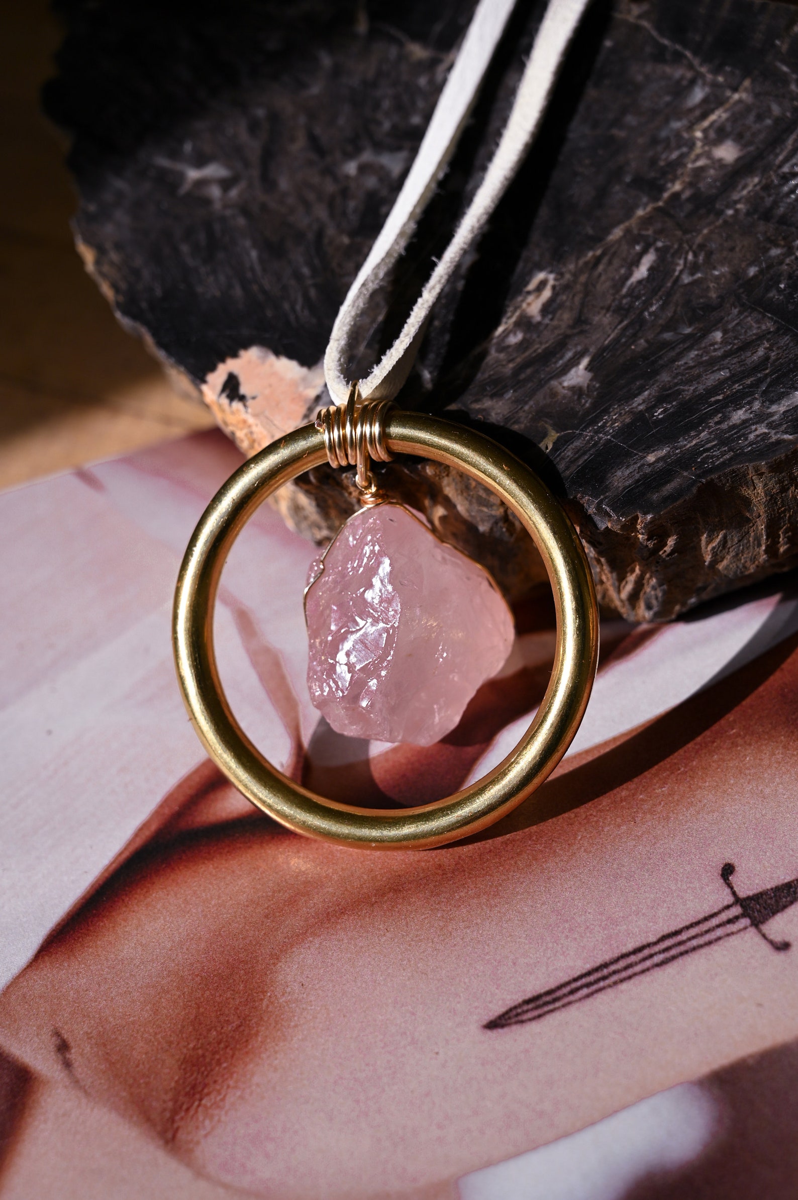 Rose Quartz Car Accessories Rear View Mirror Charm Car Charm | Etsy