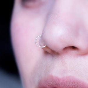 Fake Nose Ring - ALL SIZES - No Piercing Body Jewellery, 20 Gauge ...