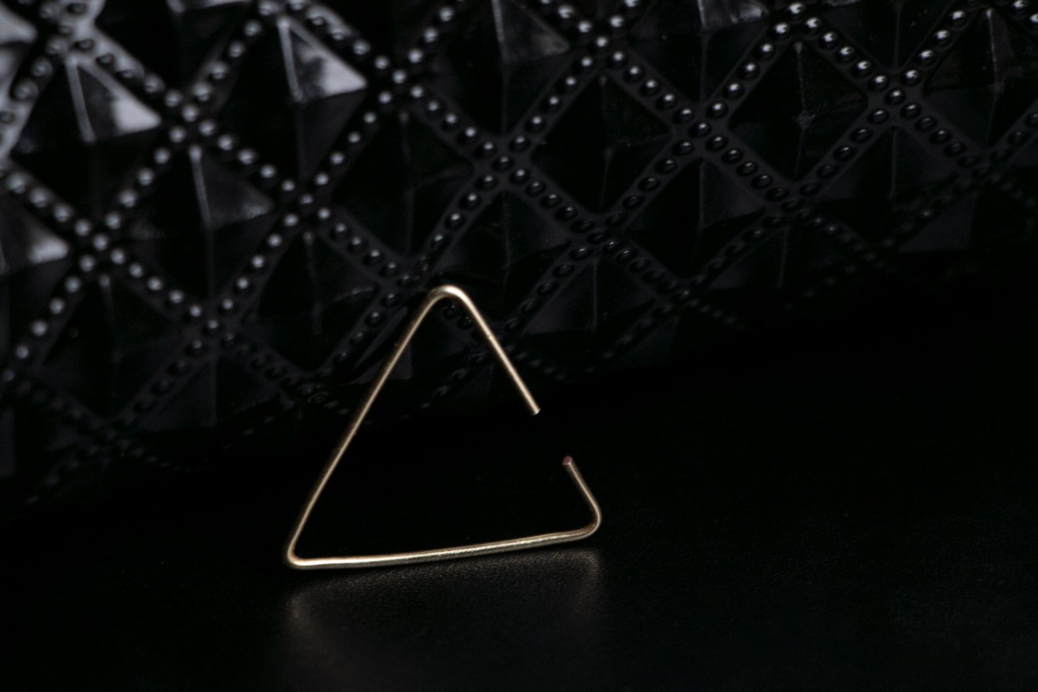 Triangle Earrings NO PIERCING REQUIRED Delta Lobe Cuff Gold - Etsy