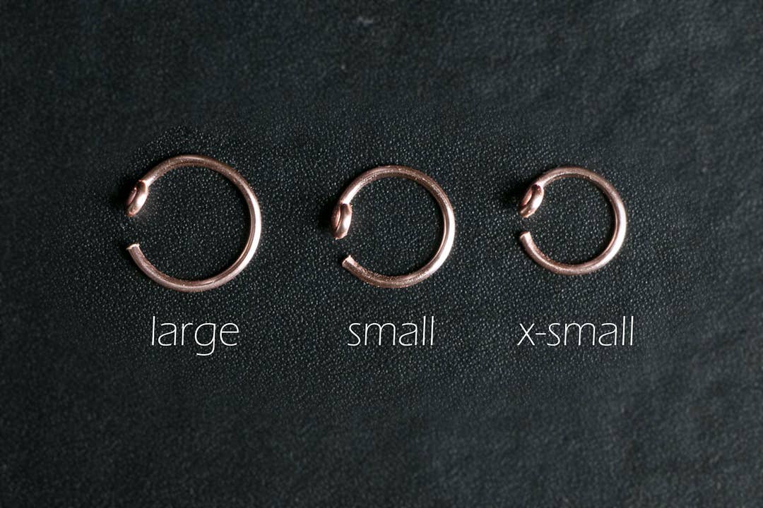 Fake Lip Rings, All Sizes, Adjustable Lip Cuffs, Slid On, Handmade (18 ...