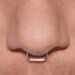 Sterling Silver Square Septum Nose Ring Cuff © fake Nose Ring No ...