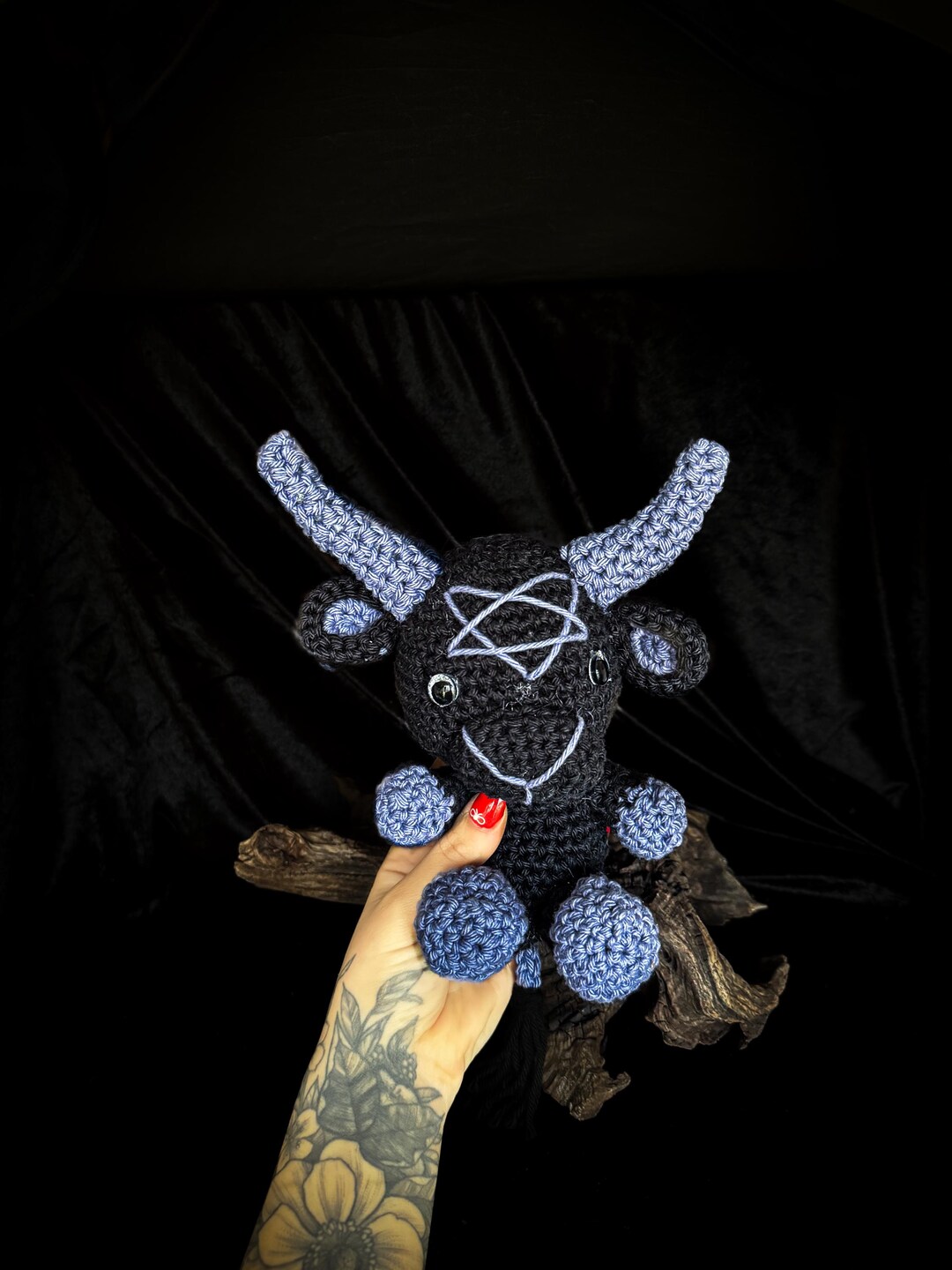 Baphee Nocturne - Crochet Goat Squishy - Etsy