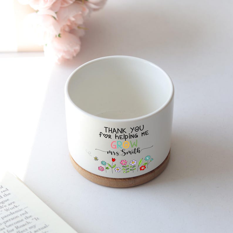 Teacher Appreciation Succulent Planter, Thank You Teacher Gift, End of ...