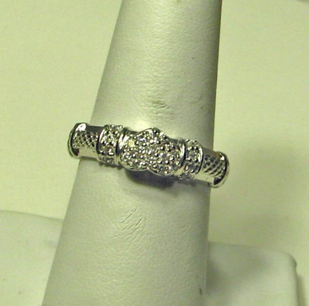 Judith Ripka Sterling Silver CZ Heart Ring - Etsy