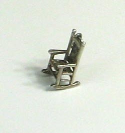 Sterling Silver Rocking Chair Charm Pendant