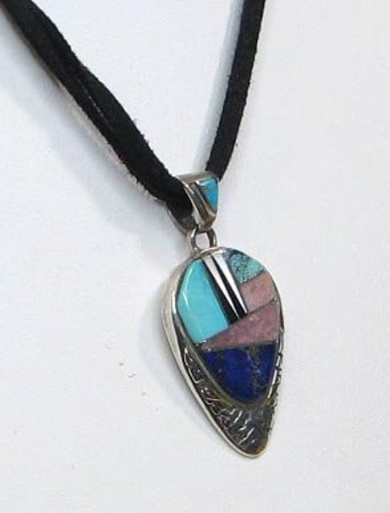 Calvin Begay Colorful Blue Sterling Silver Southweste… - Gem