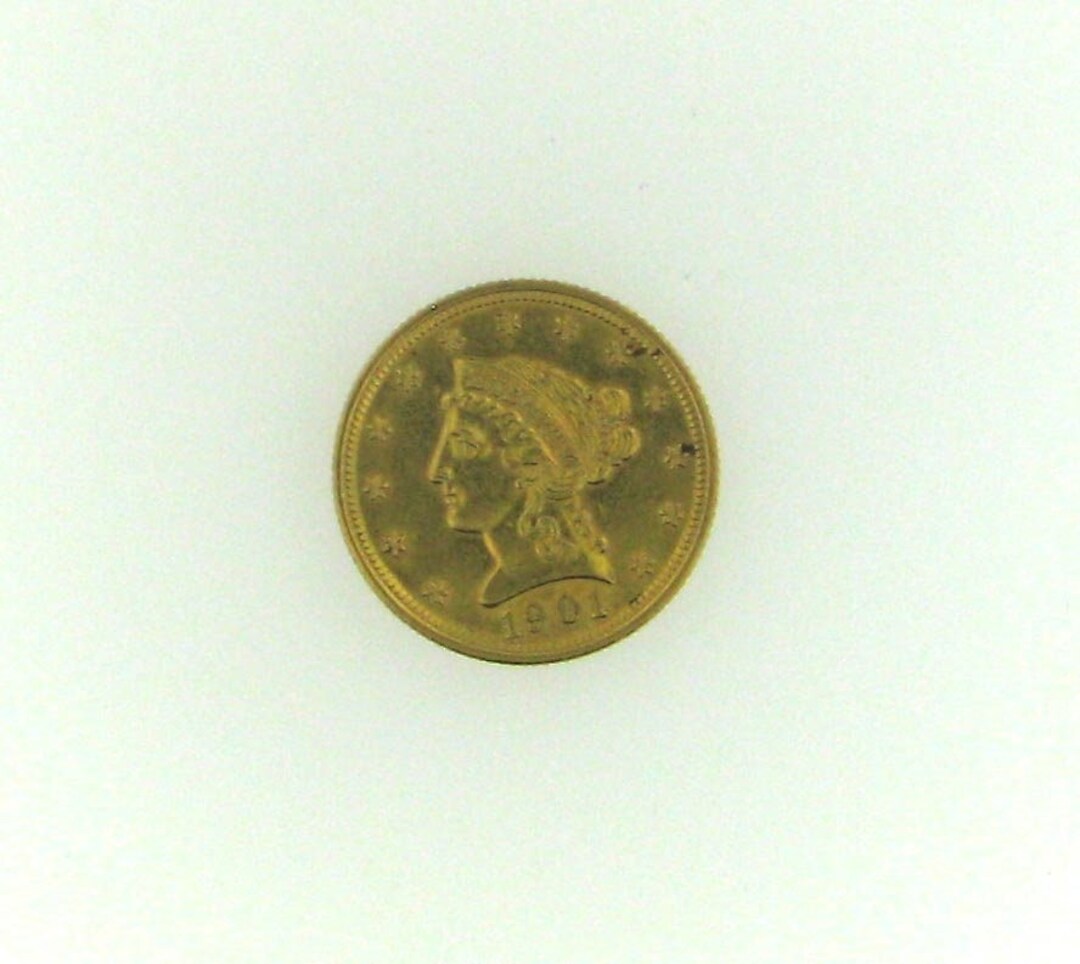Vintage GOLD 1901 Liberty Two and a Half Dollar Coin - Etsy