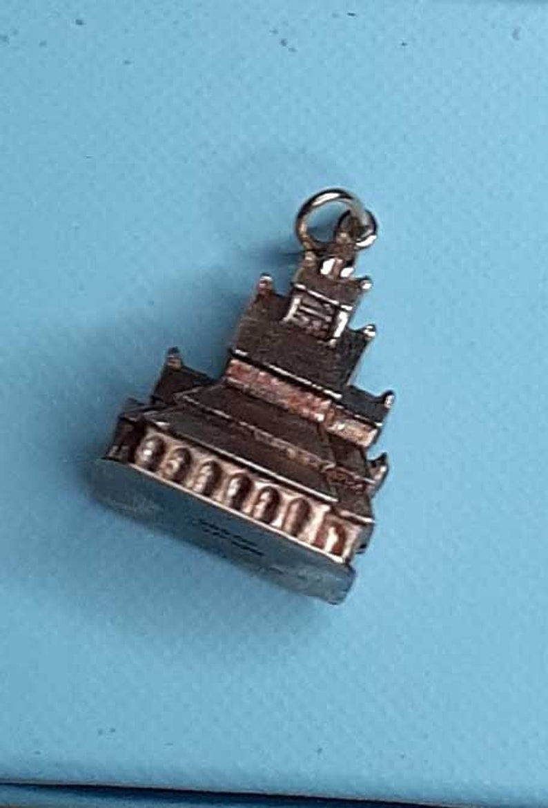 14K Gold Norway Norwegian Medieval Stave Church Charm Pendant - Etsy