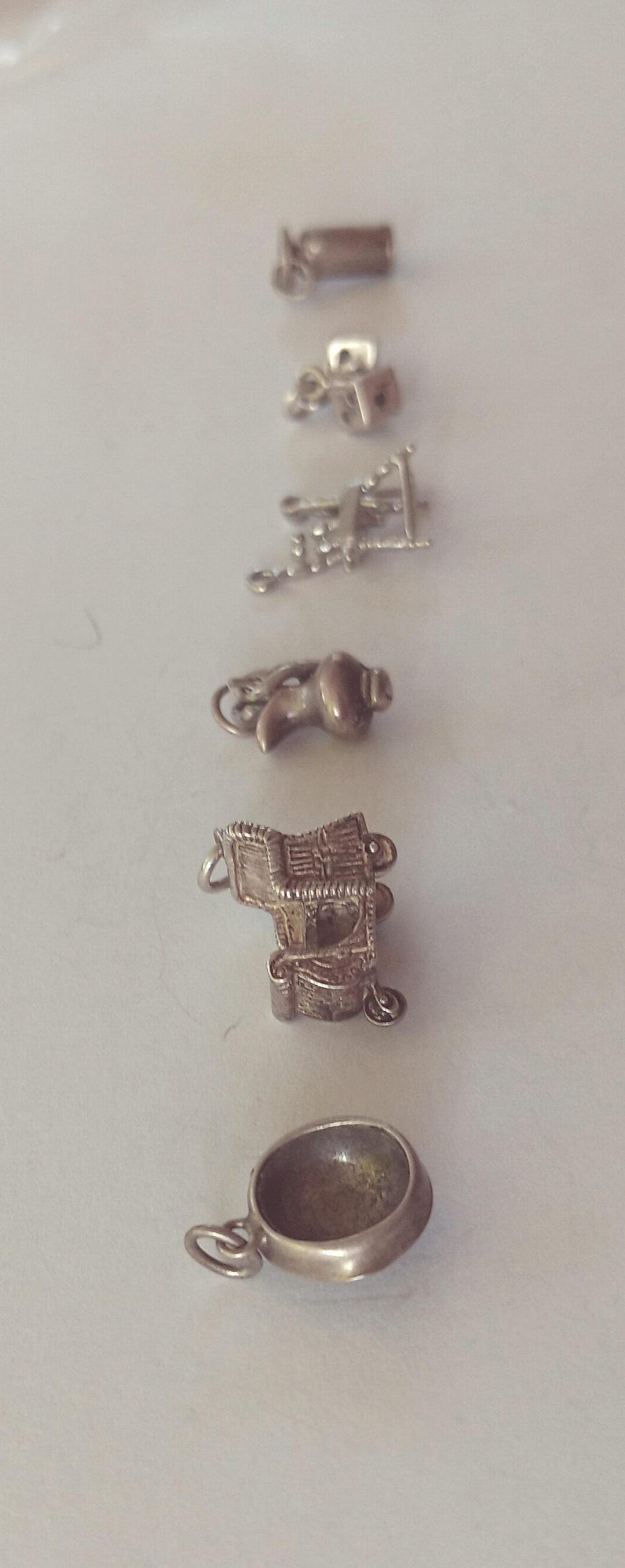 Vintage Sterling Silver Household Items Charms - Etsy