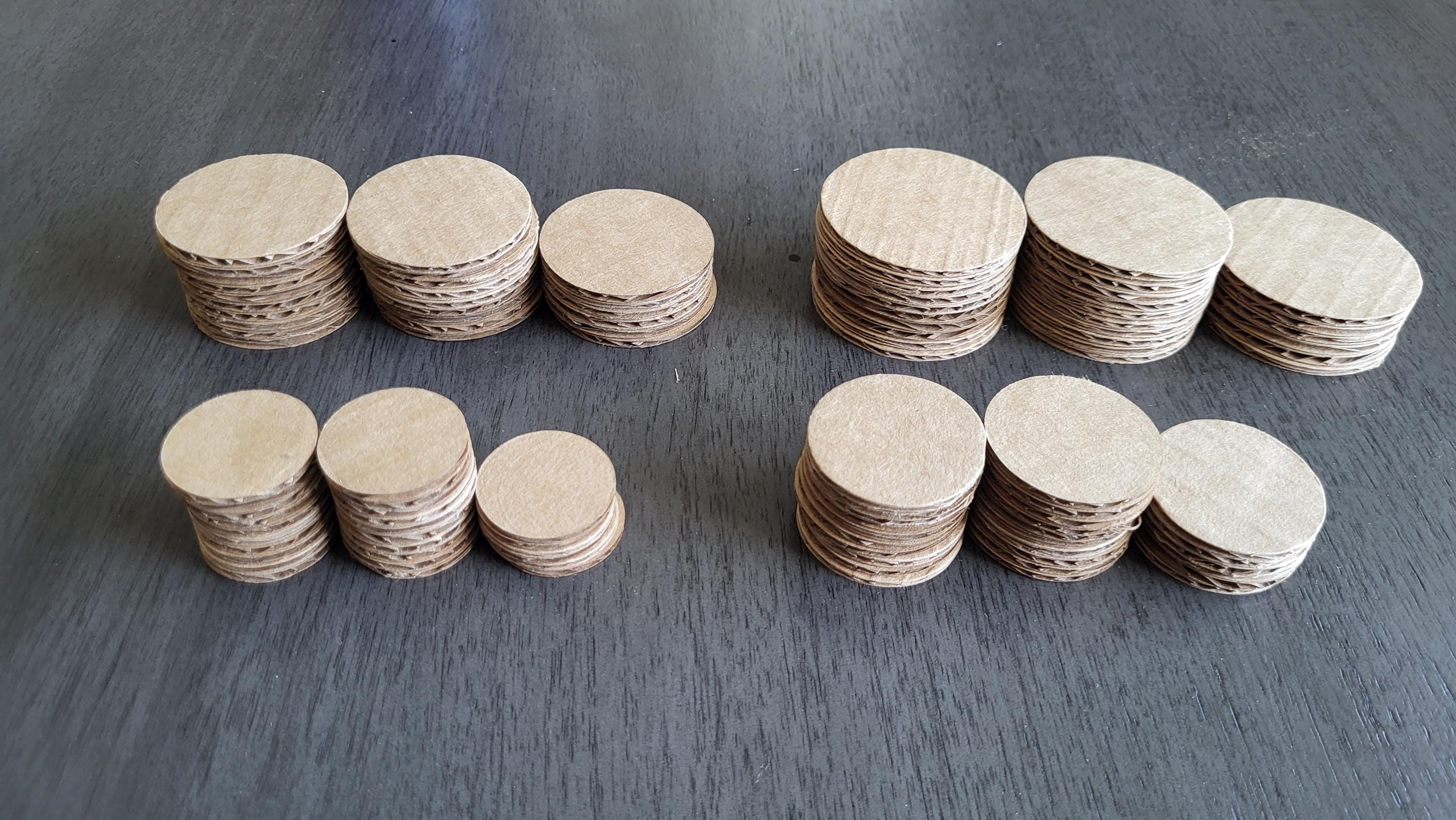 Cardboard Circles Qty 400 4 Sizes - Etsy