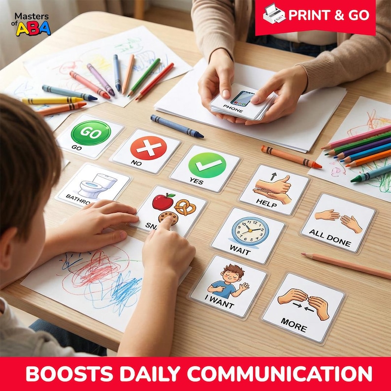 PECS Cards Pack, Visual Communication Cards for ABA, Autism and ...