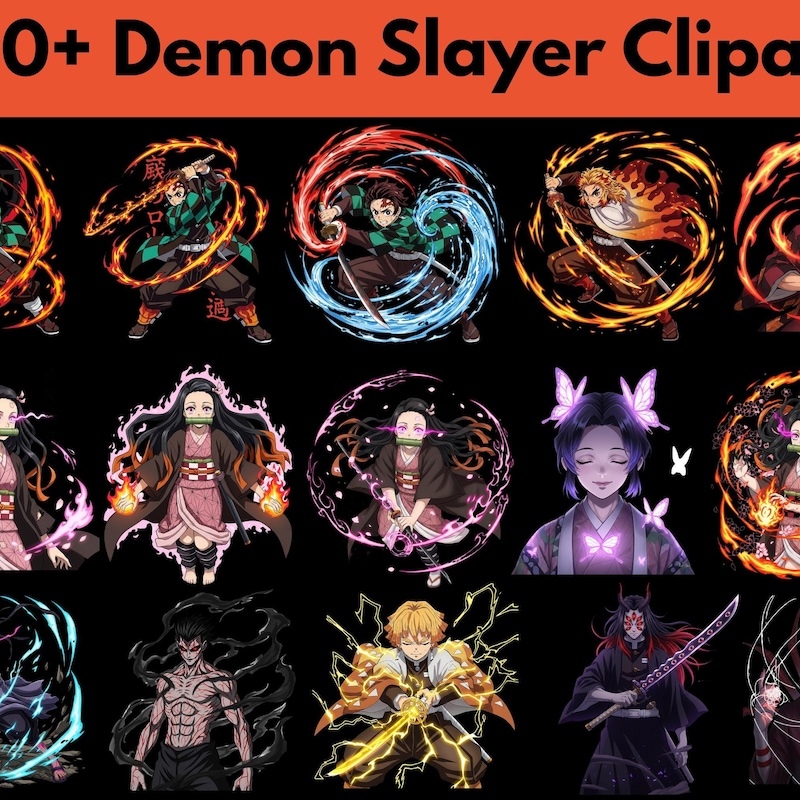 Demon Slayer Chibi Characters - Etsy
