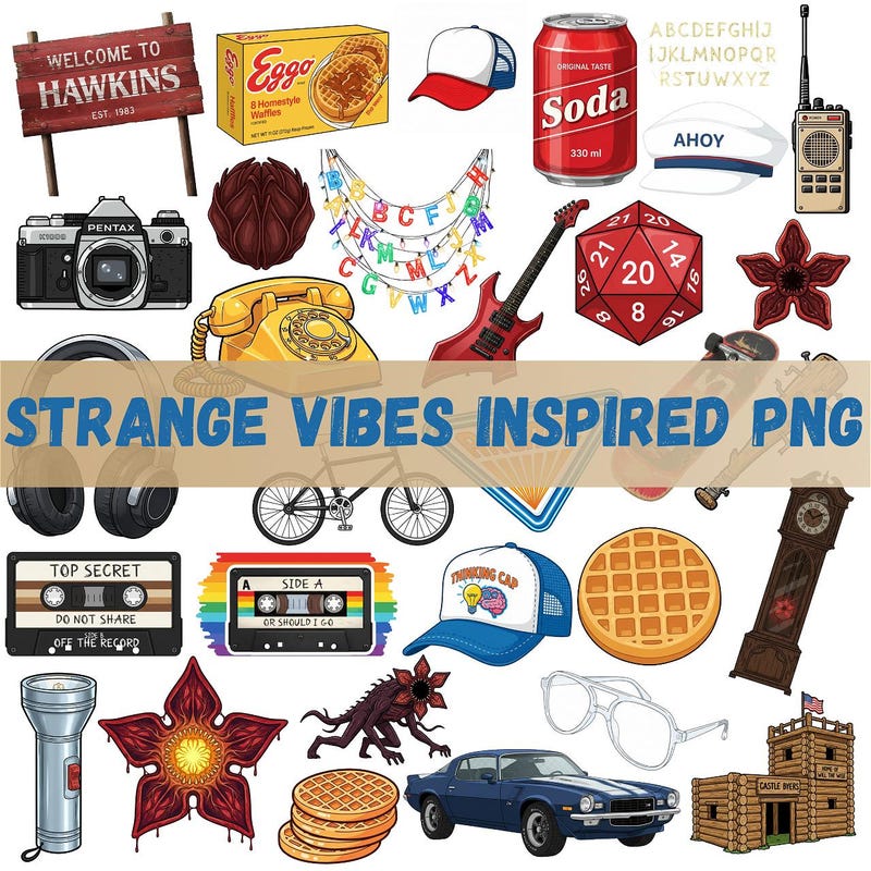 Stranger Stickers Png - Etsy UK