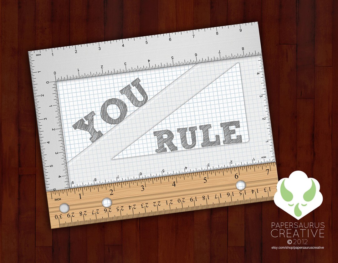 Greeting Card: You Rule — Blank Greeting Card - Etsy