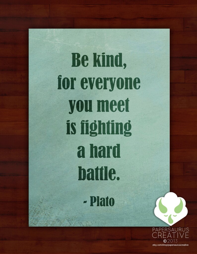 Greeting Card: Be Kind Sympathy Encouragement Inspiration - Etsy