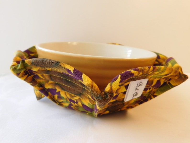 Microwave Bowl Cozy PDF Sewing Pattern and Tutorial Quilted | Etsy Canada