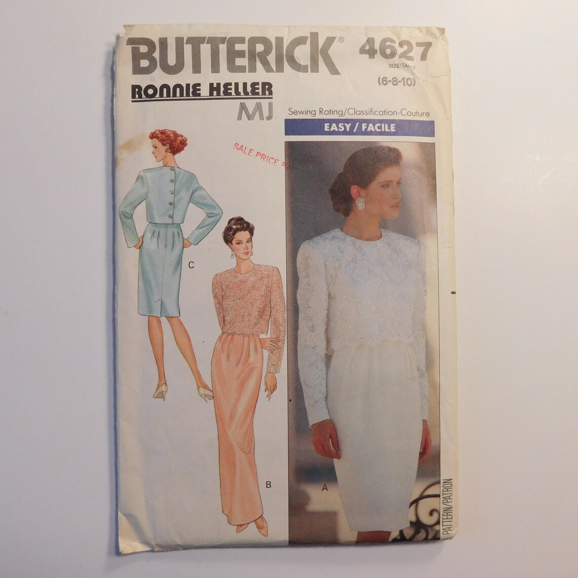 Easy Sewing Butterick Sewing Pattern 4627 Classic Women's Fashion Dress ...