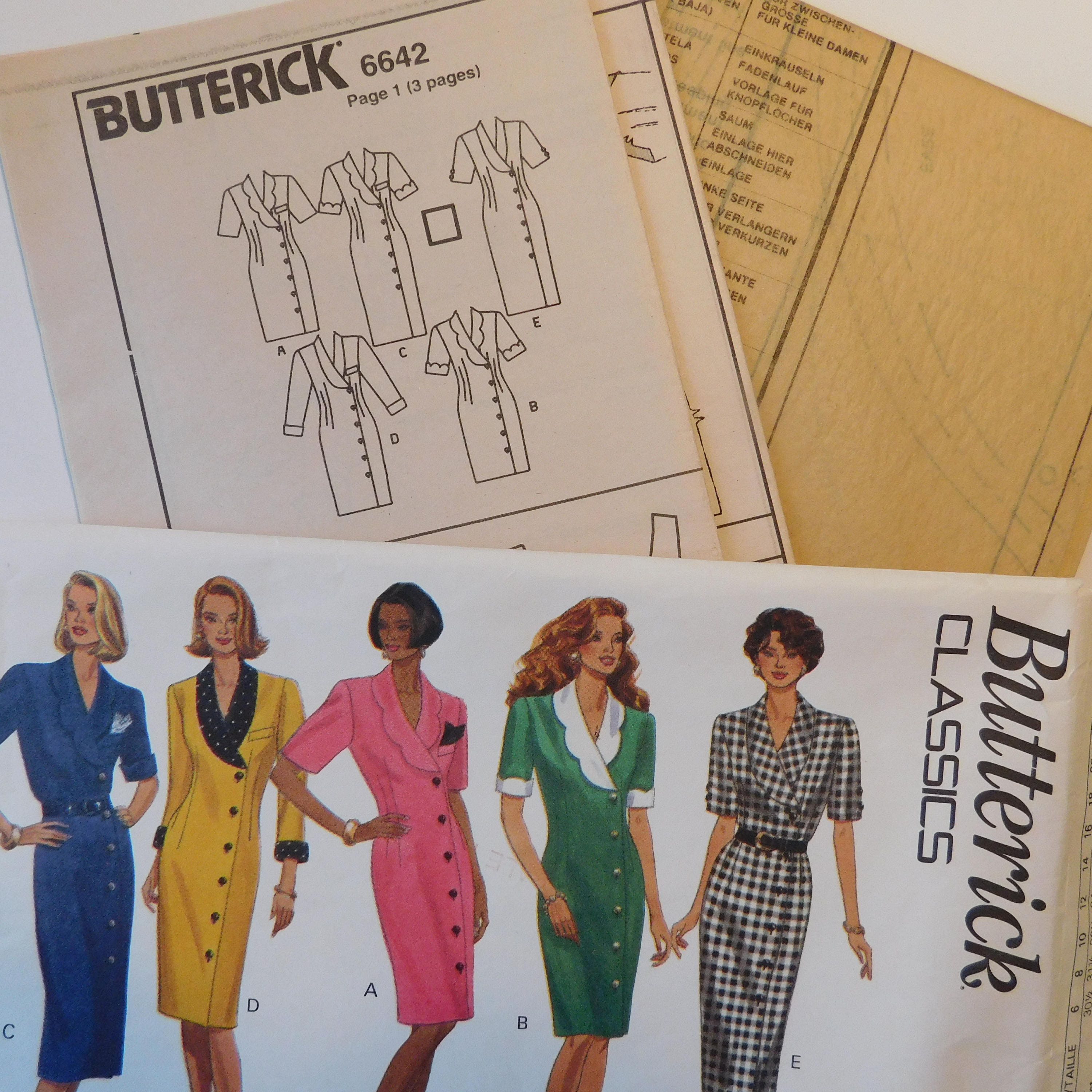 Butterick Classics Vintage Easy Sewing Pattern 6642 - Etsy UK