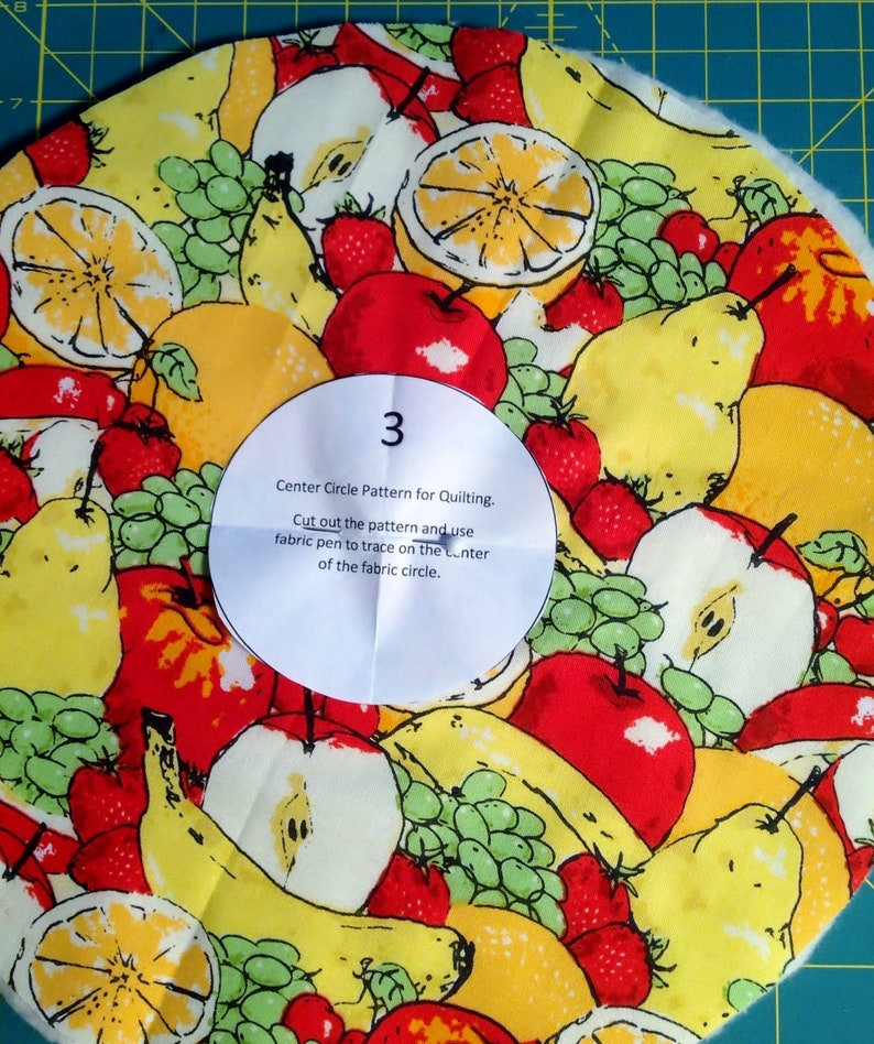 Microwave Bowl Cozy PDF Sewing Pattern: Quilted Potholder DIY (digital ...