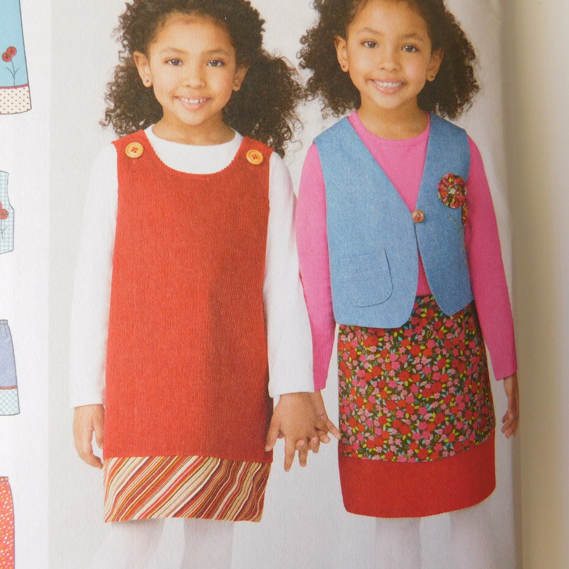 Little Girls Sewing Pattern Simplicity 1568 Size 3-8 Little - Etsy