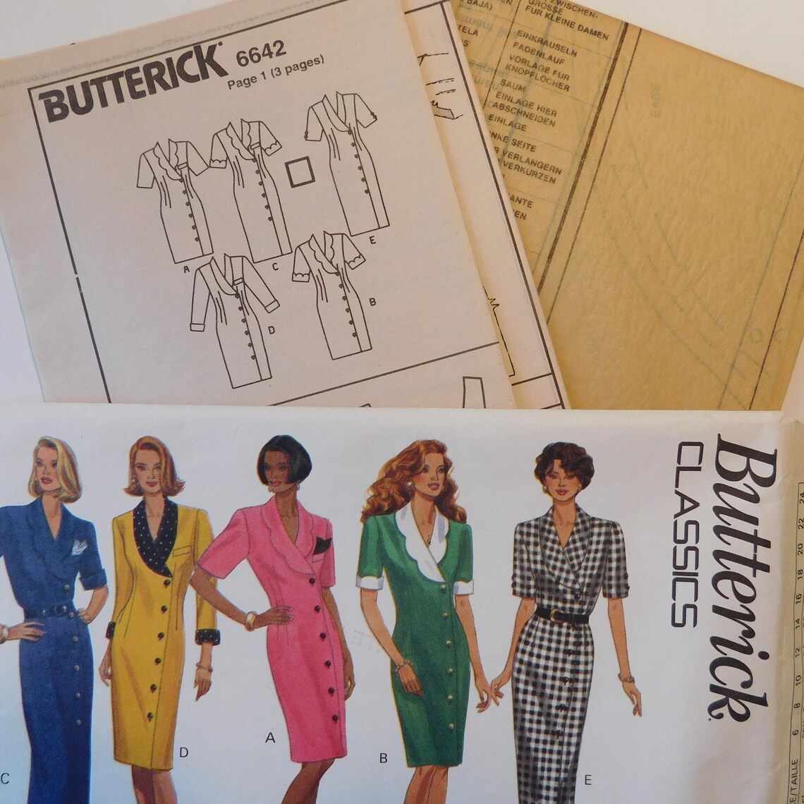 Butterick Classics Vintage Easy Sewing Pattern 6642 - Etsy UK